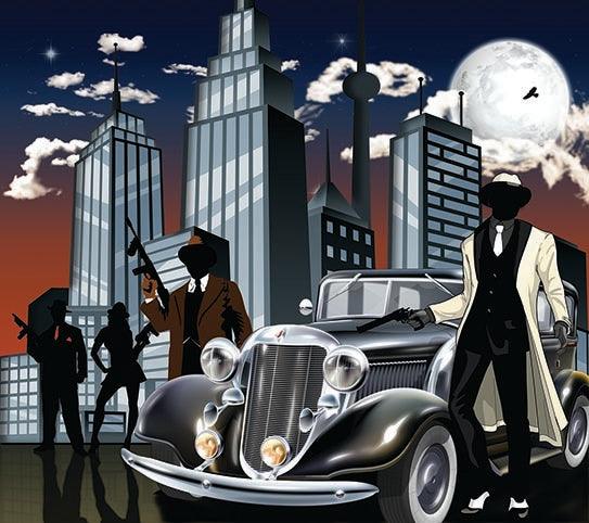 Backdrop Gangster 12x10ft Rental | Event Rentals, Ireland